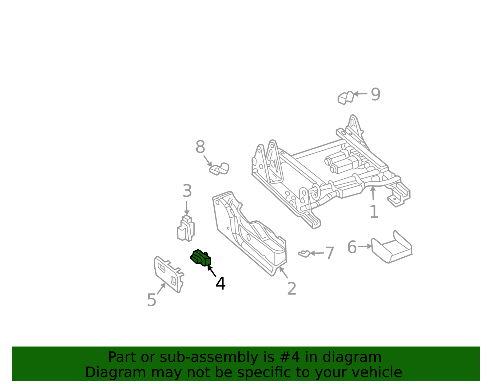 12450166 - Driver Seat Adjuster Switch | Londoff Discount Parts