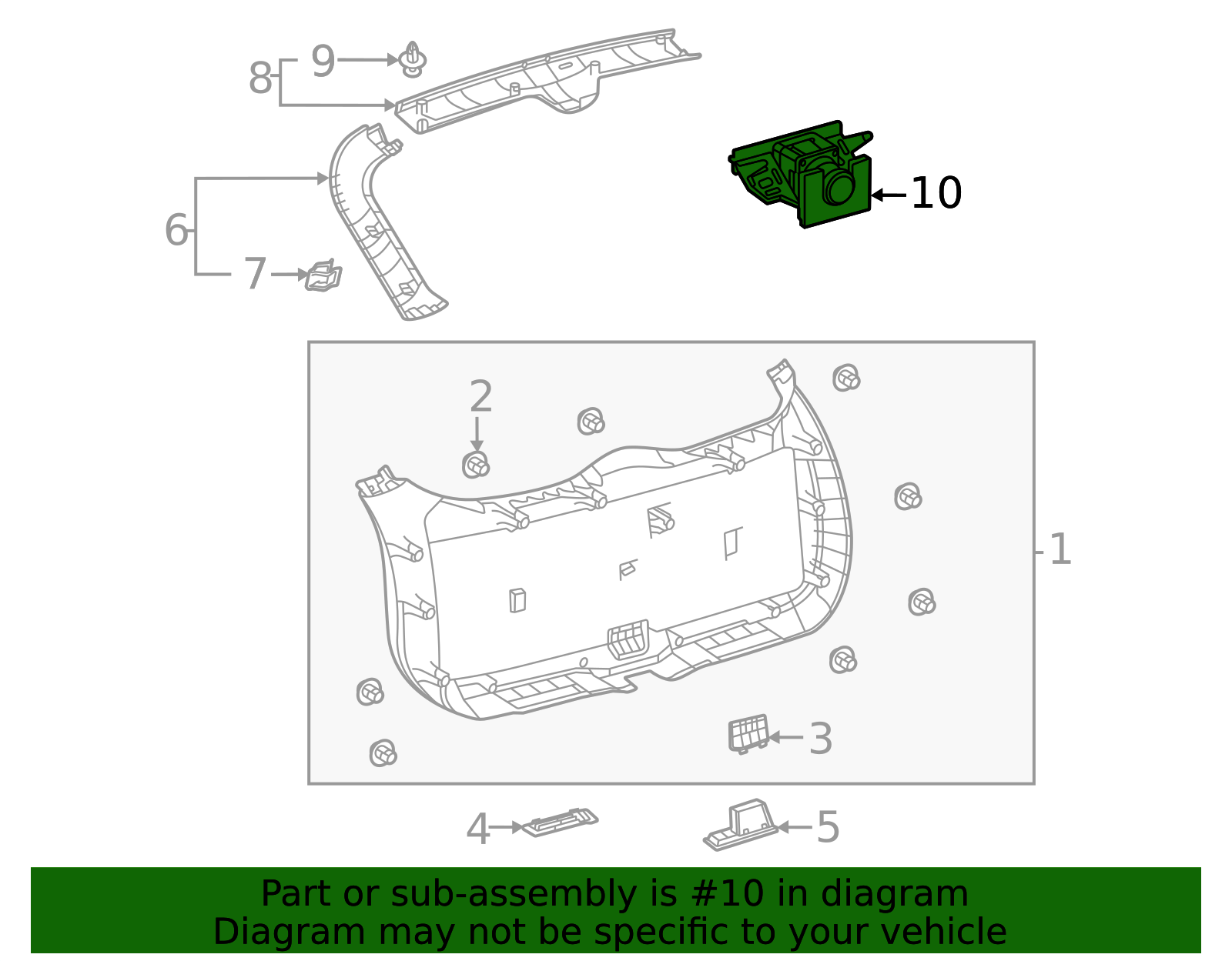 2021-2024 Toyota Venza Park Assist Camera 867C0-48020 | Toyota Parts Center