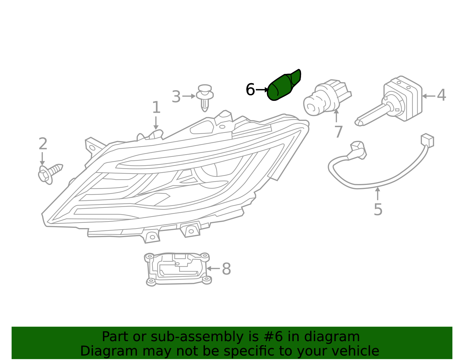 DR3Z-13466-A - Signal Lamp Bulb - 2013-2023 Ford | Lasco Auto Parts