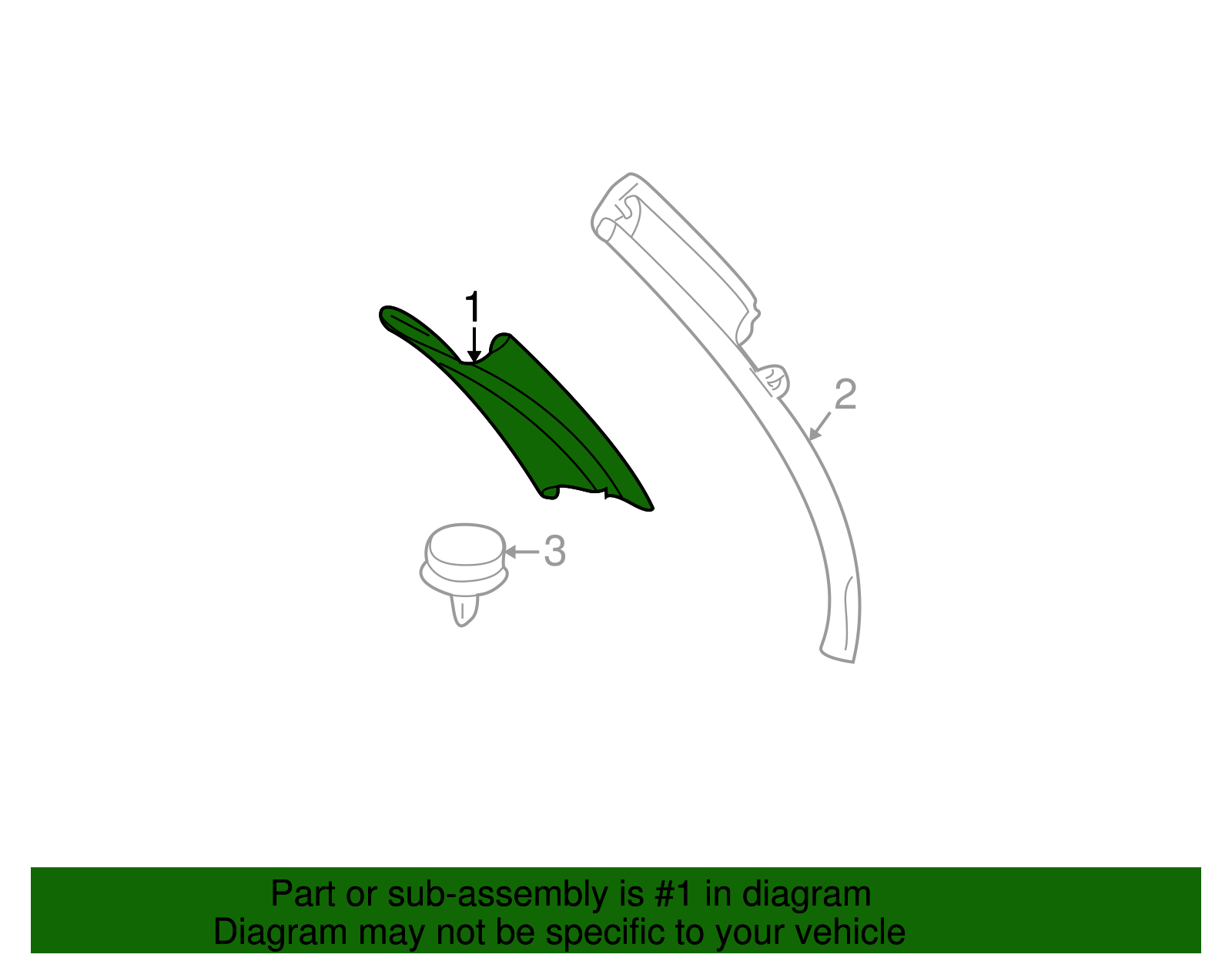 51437902952 - 2000-2005 BMW Upper Quarter Trim (51-43-7-902-952) | BMW ...