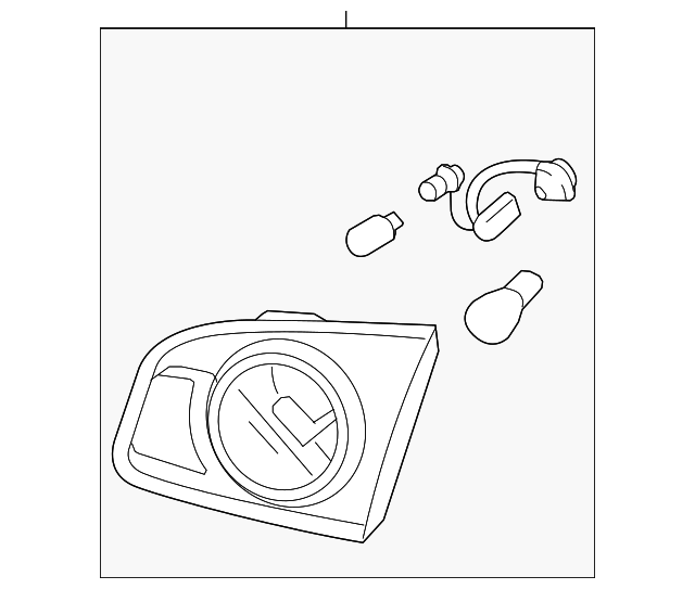 92406-0W050 - Backup Lamp Assembly - 2007-2009 Hyundai Santa Fe | World ...