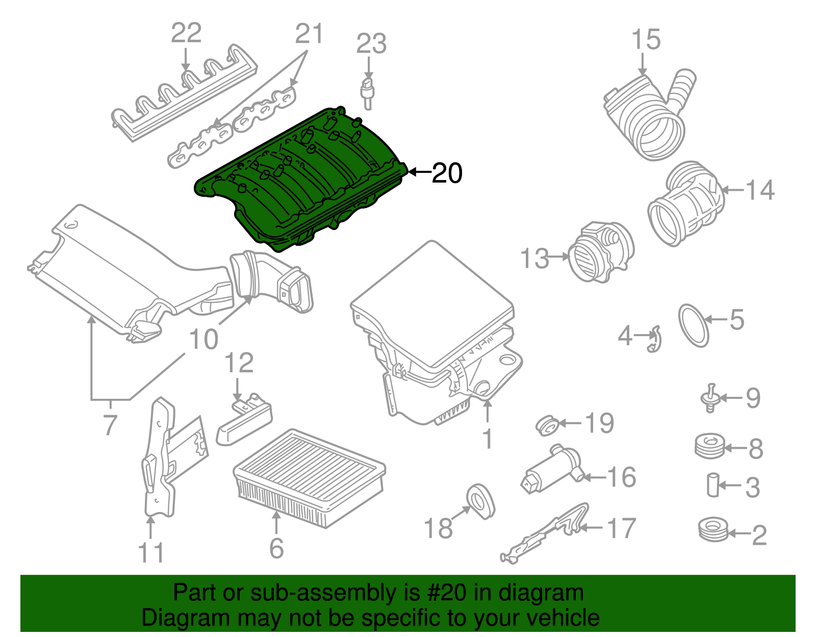 11617525753 - 2001-2006 BMW Intake Manifold (11-61-7-525-753) | BMW of ...