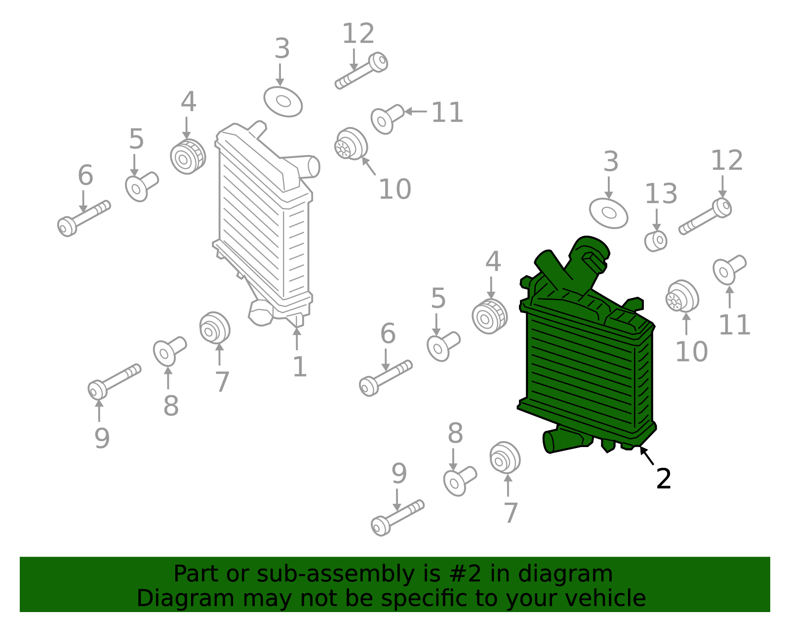 2019-2025 Porsche Cayenne Inter-Cooler PAB-145-803-A | Sunset Porsche Parts