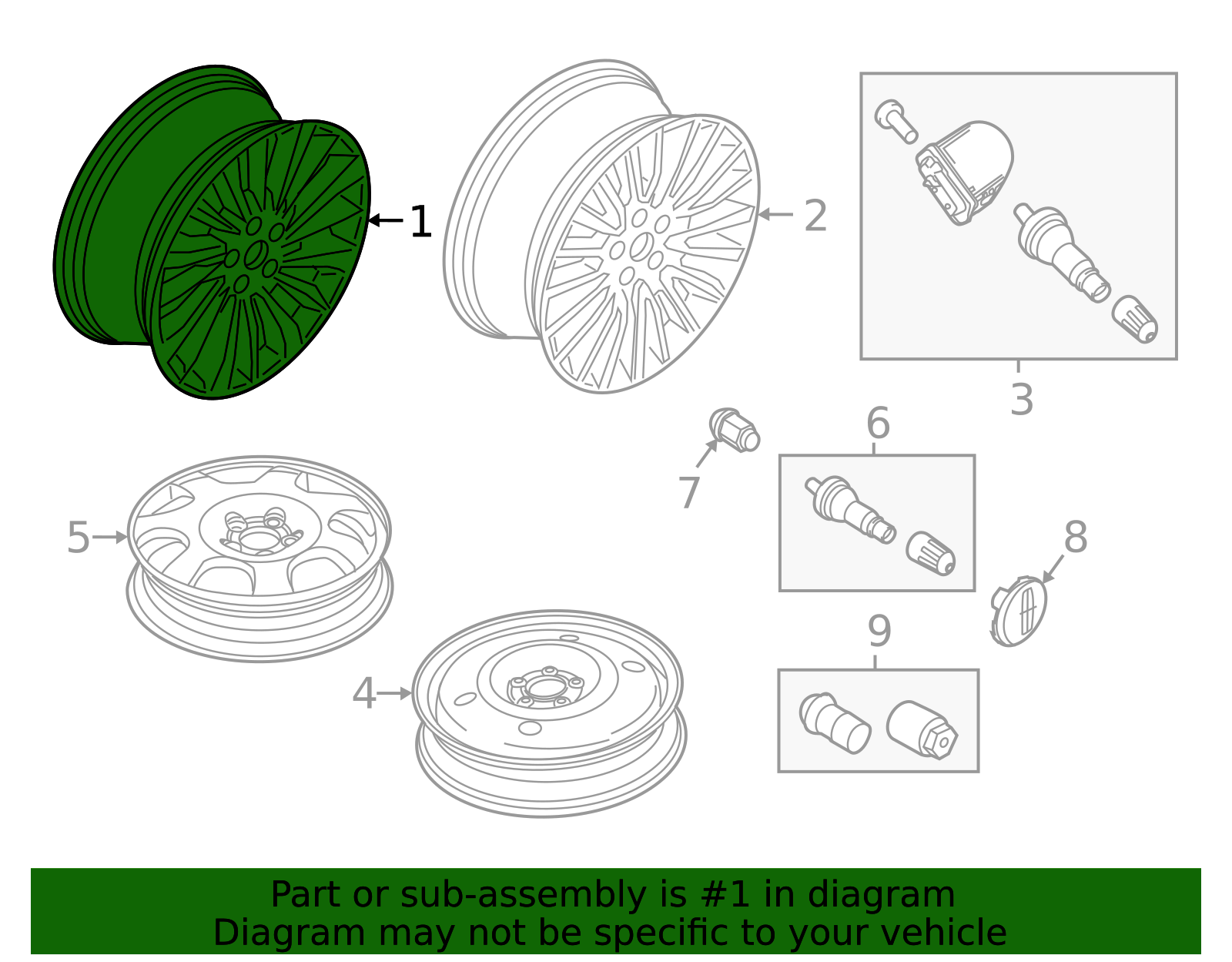 2022-2023 Lincoln Nautilus Wheel Assembly MA1Z-1007-A | Awesome Parts Ford