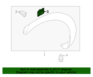 2022-2025 Hyundai Wheel Opening Molding Clip 87756-3R000 | OEM Parts Online
