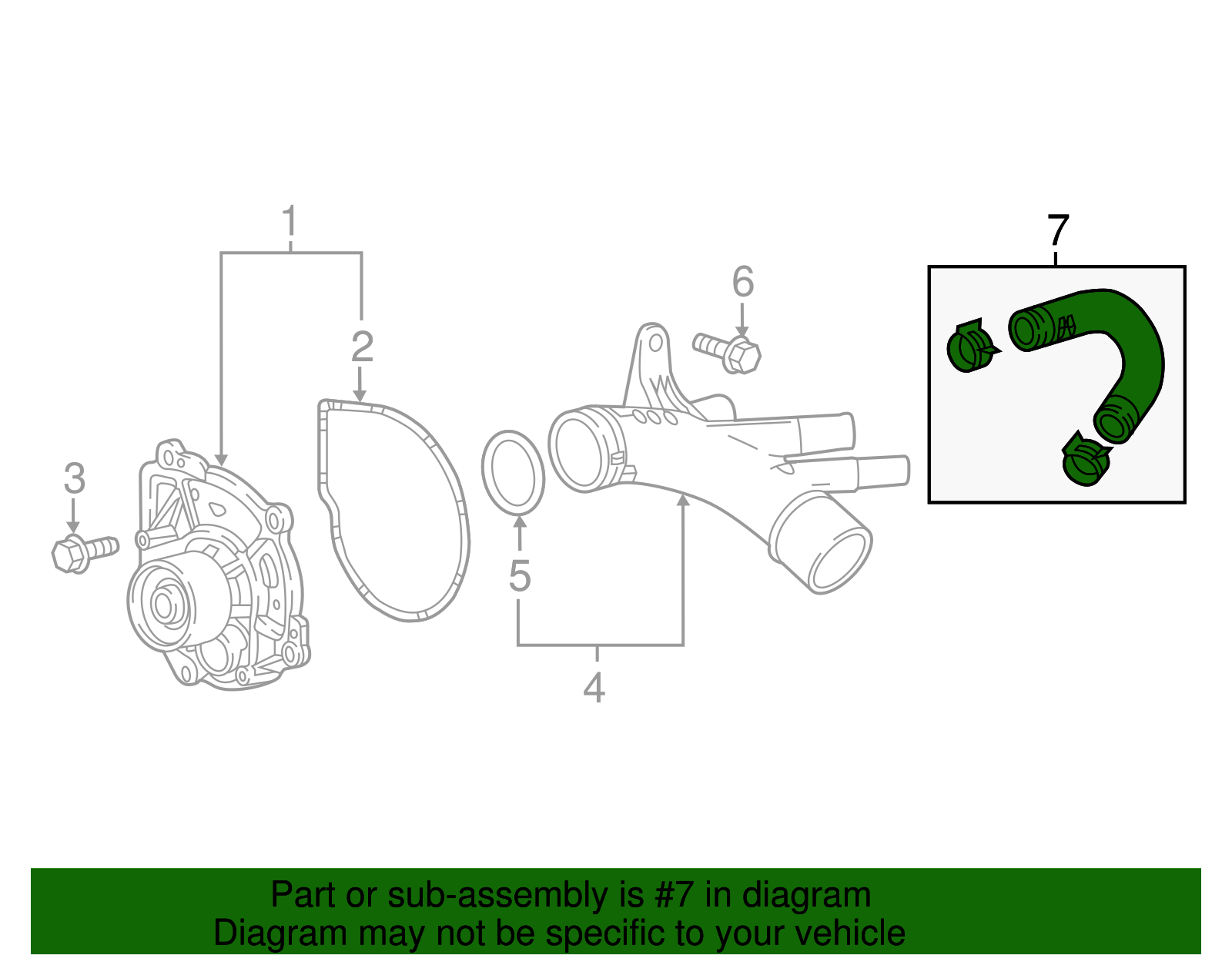 2016-2022 GM Radiator Inlet Hose 84829303 | Capital Chevy Parts