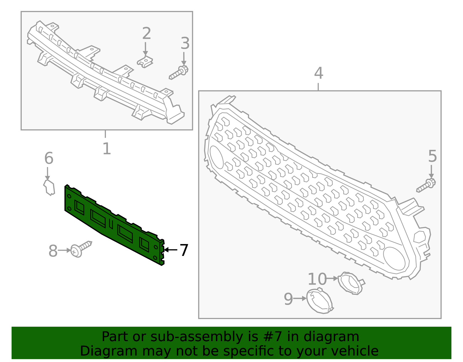 86529-K0010 - License Mount 2020-2022 Kia Soul | Genuine Kia Parts ...