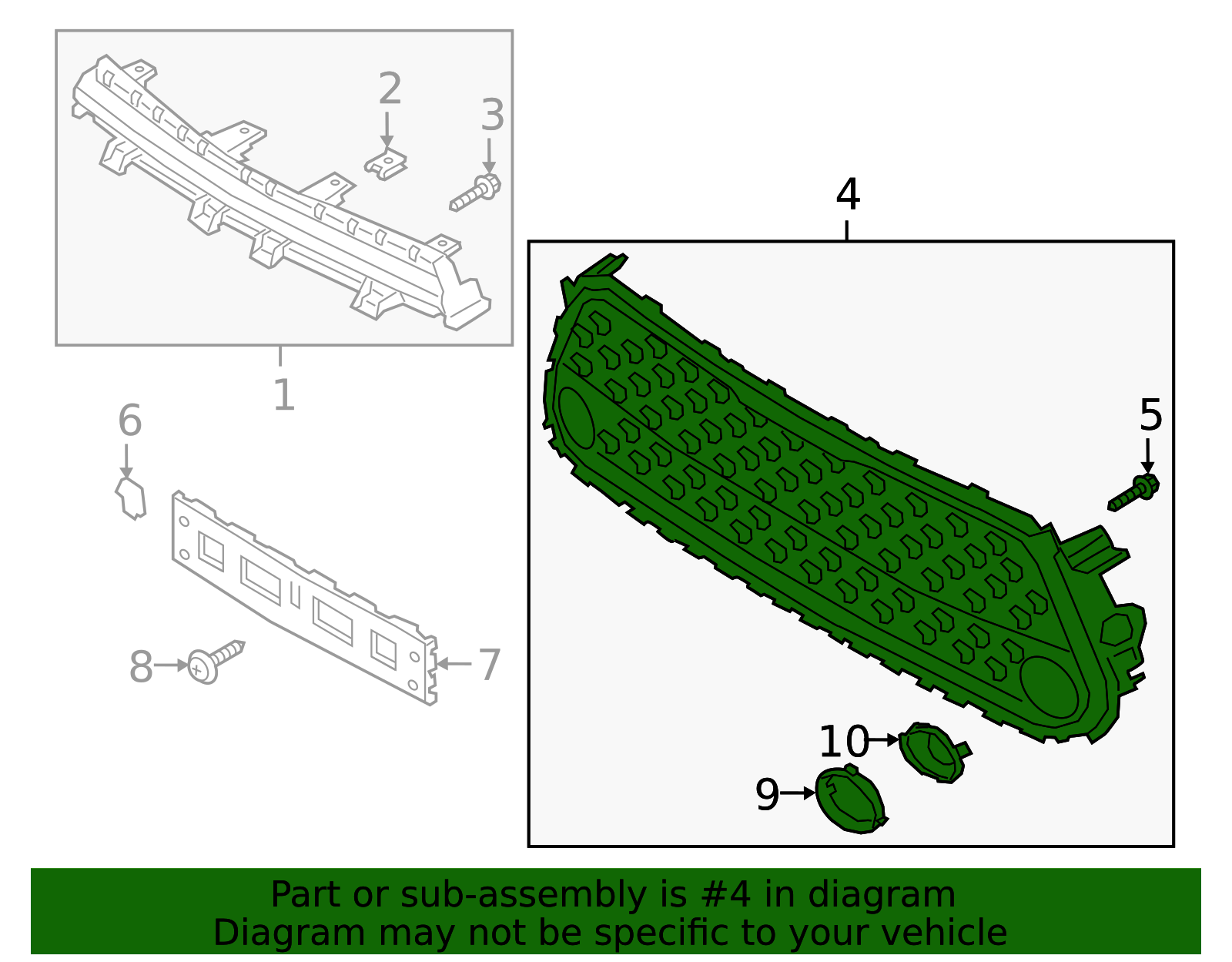 2020-2022 Kia Soul Lower Grille 86530-K0060 | Kia Parts Direct