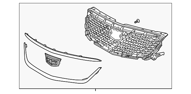 2022-2025 Cadillac CT4 Black Front Grille 84963707 | Capital Chevy Parts