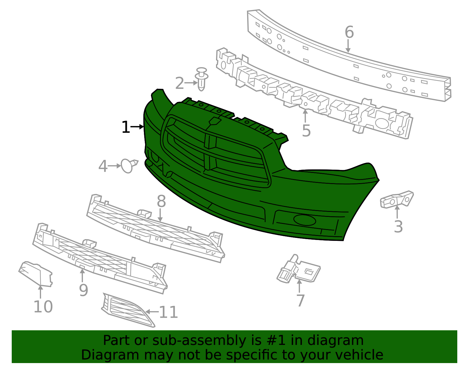 2011-2014 Dodge Charger Front Fascia 68092597AA | Mopar Parts Canada