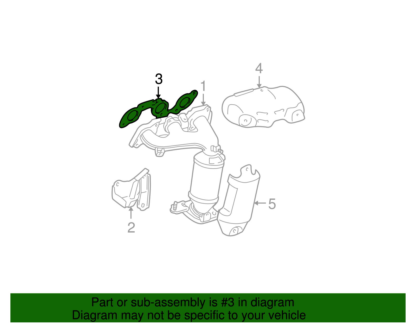 17173-20020 - Manifold Gasket 2001-2003 Lexus ES300 | Longo Lexus Parts