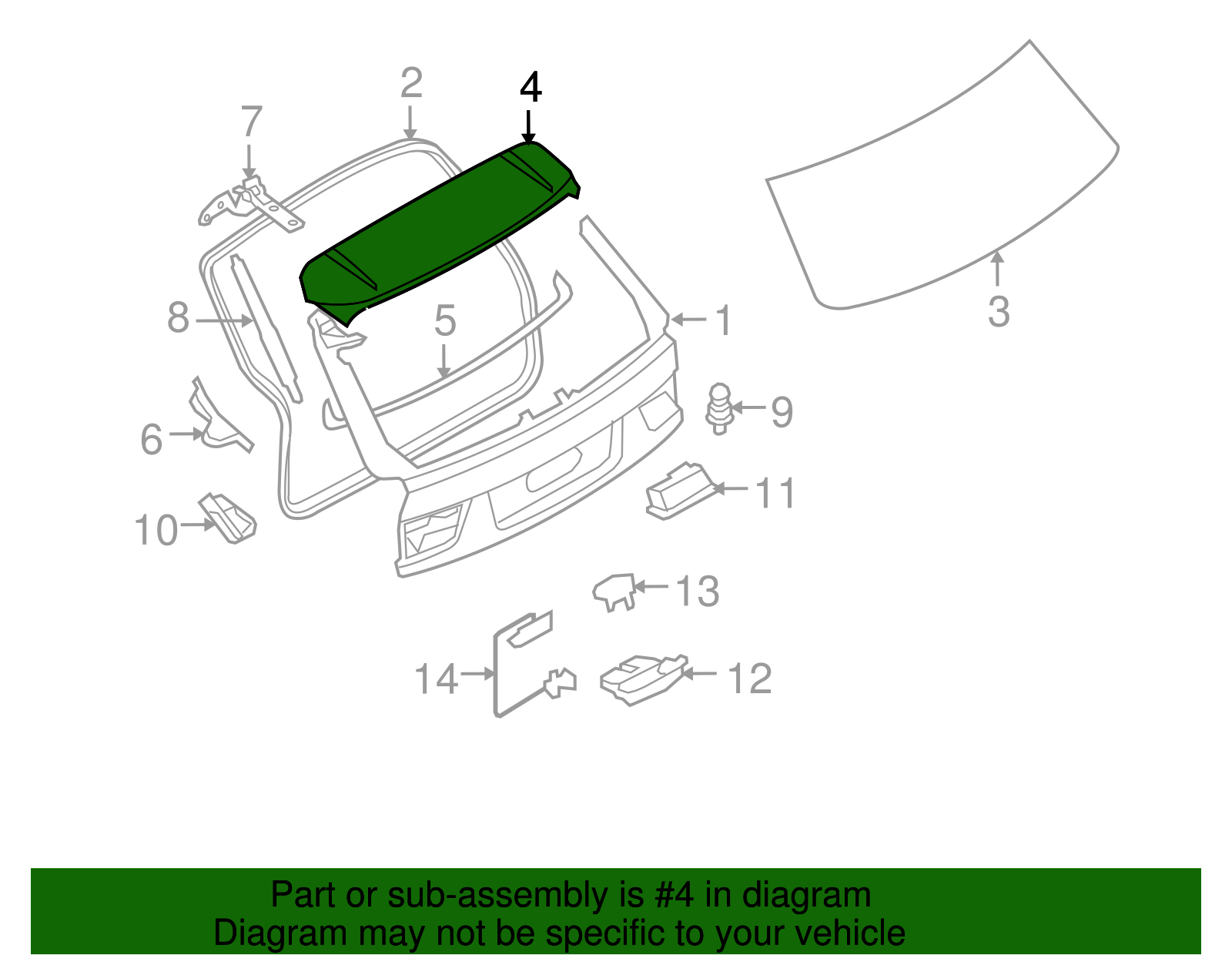 51627273446 - 2007-2013 BMW X5 Spoiler (51-62-7-273-446) | BMW of South ...