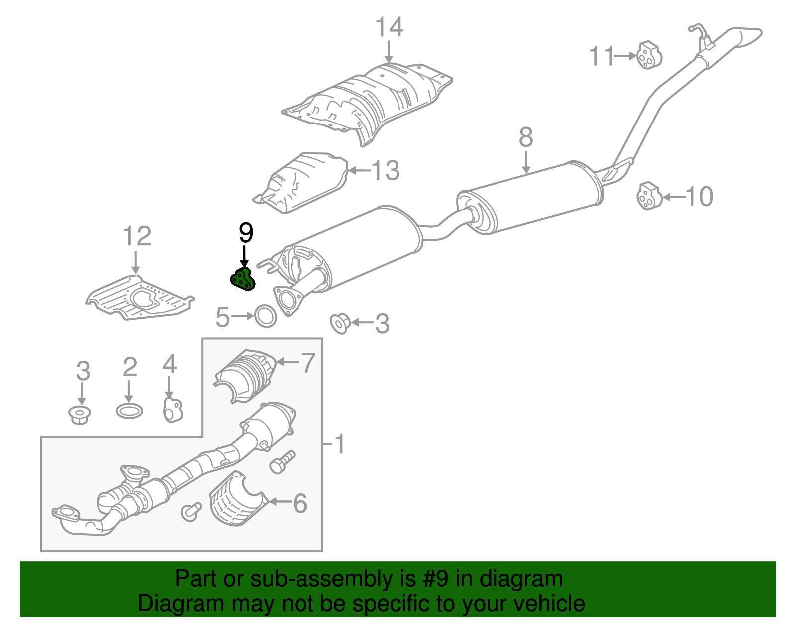 18215-TA0-A21 - Muffler & Pipe Mount Cushion 2008-2025 Honda | Honda ...