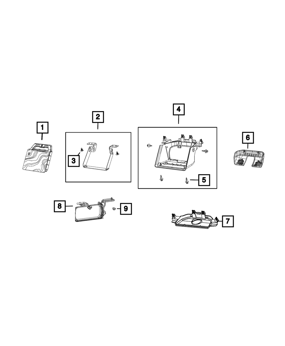 68484709AG - Forward Facing Camera 2021 Jeep Wrangler | Mopar Parts ...