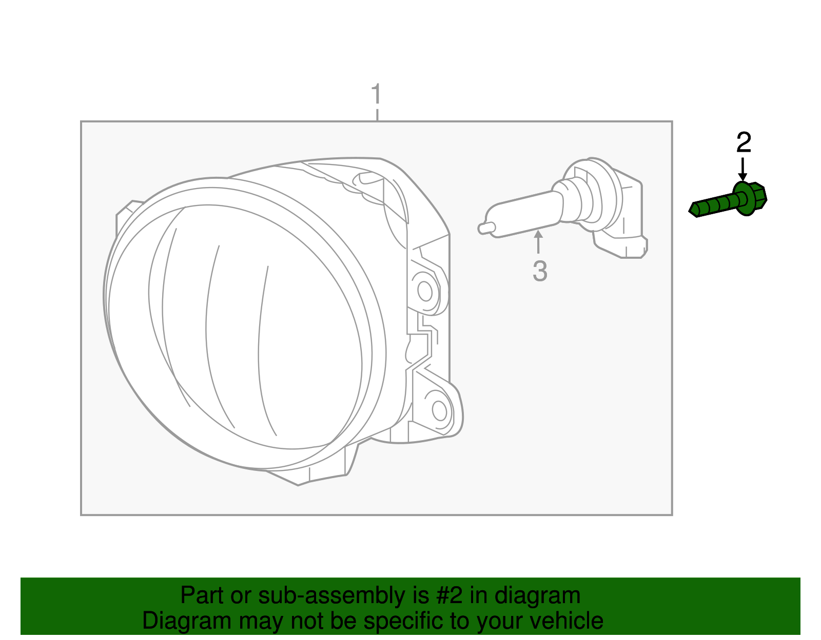 2012-2025 Toyota Fog Lamp Assembly Screw 90167-50063 | OEM Parts Online