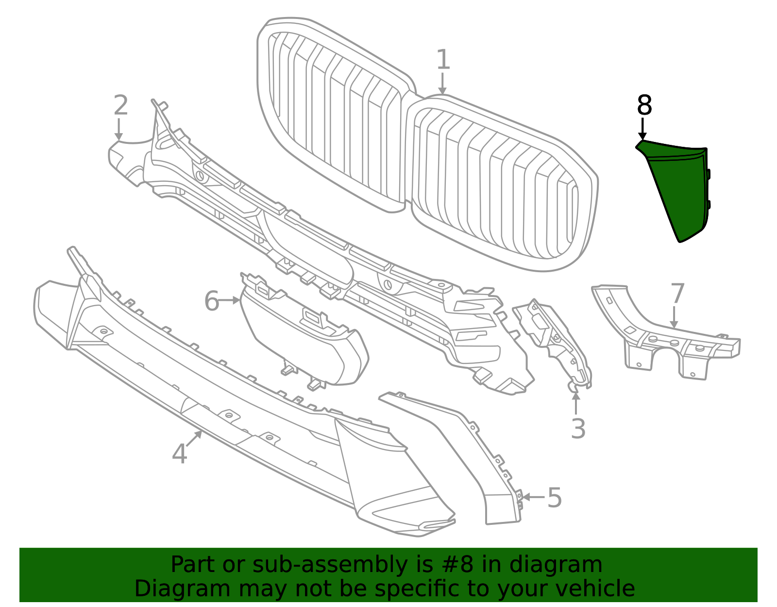2023-2026 BMW X7 Trim 51-11-5-A24-1B8 | BMW Parts Online Hub