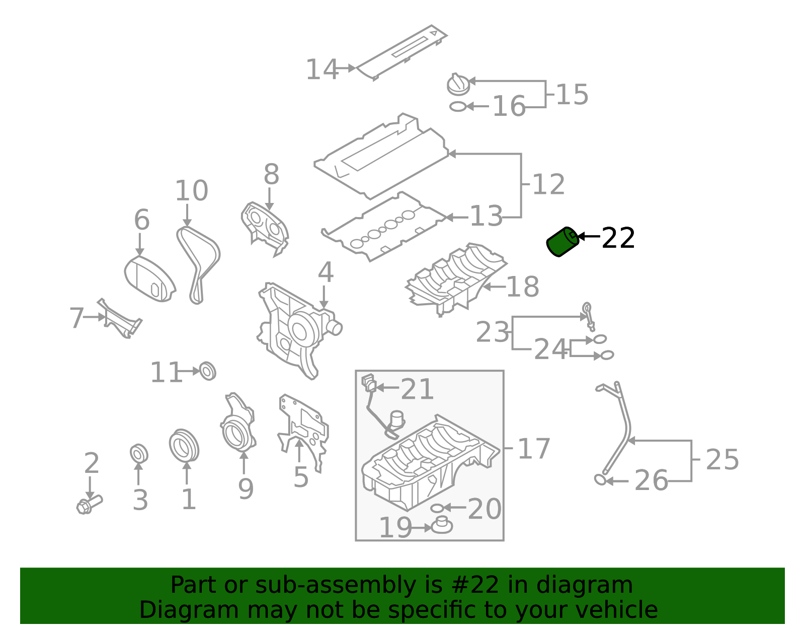 2008-2022 GM Engine Oil Filter and Cap Seal (O-Ring) (Use with Cap ...