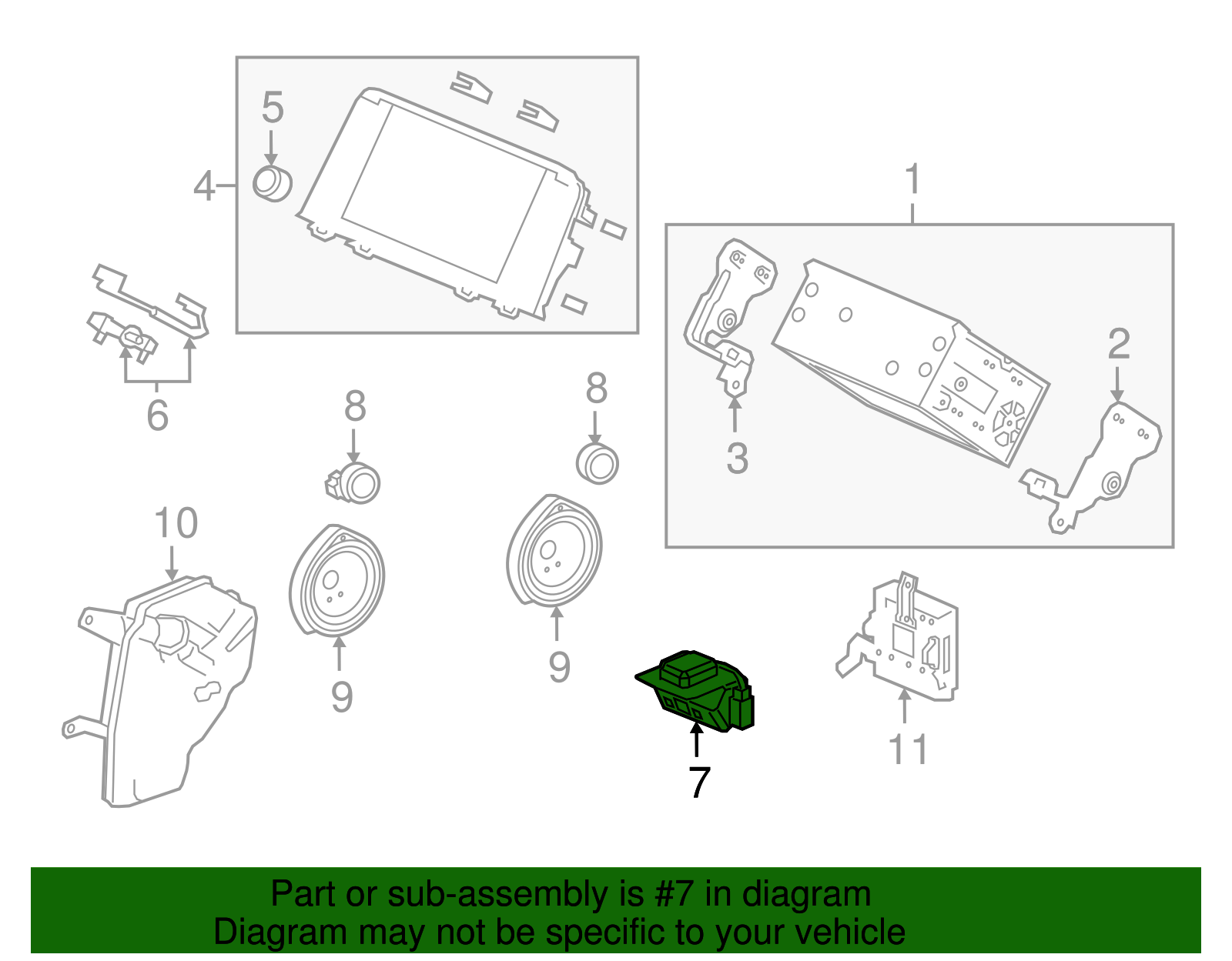 39835-TLA-A01 - GPS Antenna 2017-2022 Honda CR-V | Honda Parts Online