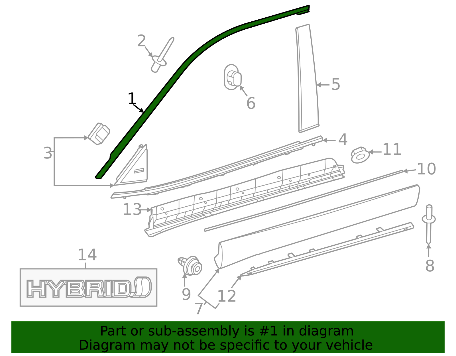 Door Reveal Molding - Clean Finish OEM Exterior | AutoNation Parts