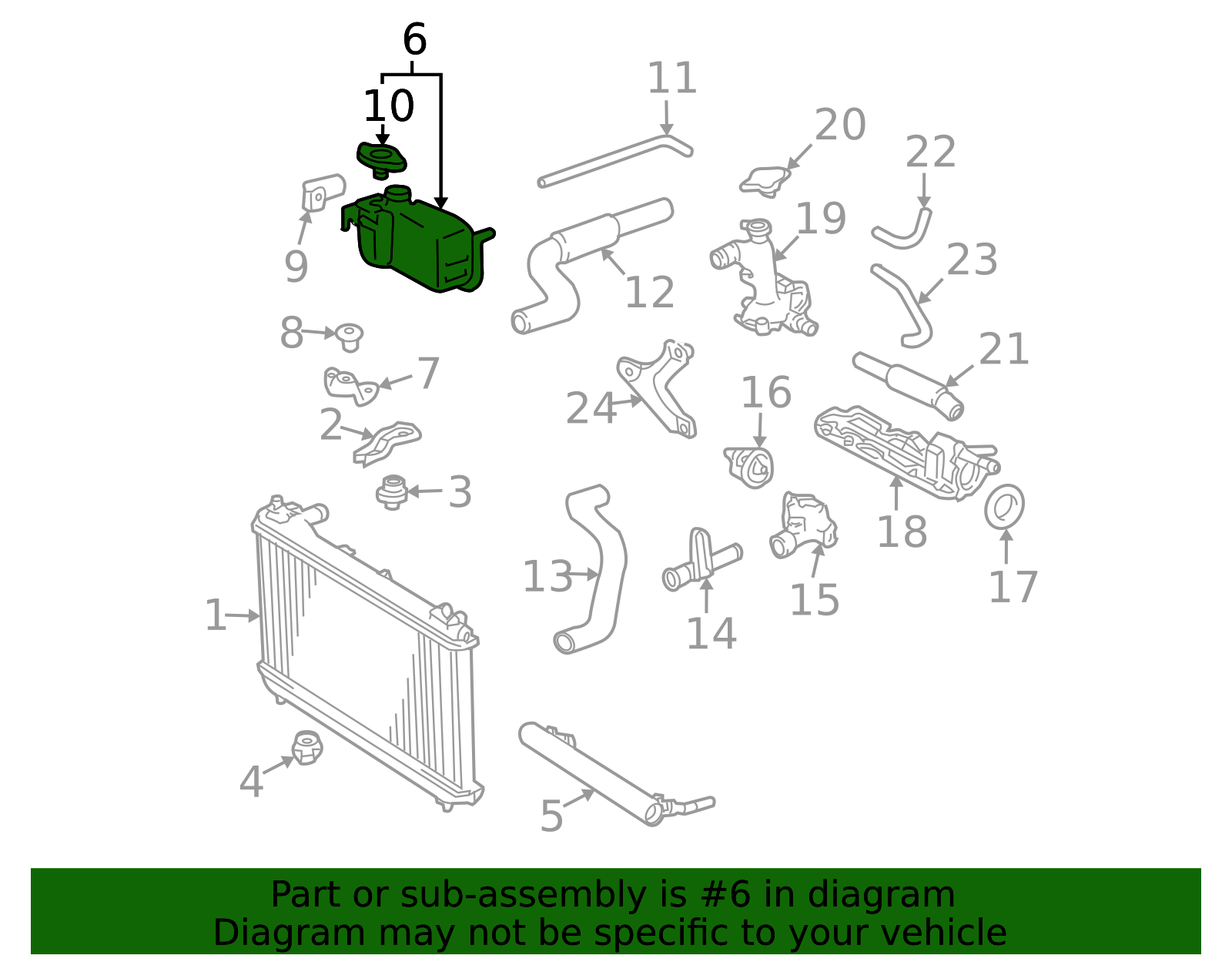 16470-03062 - Engine Coolant Reservoir Toyota San Diego Parts