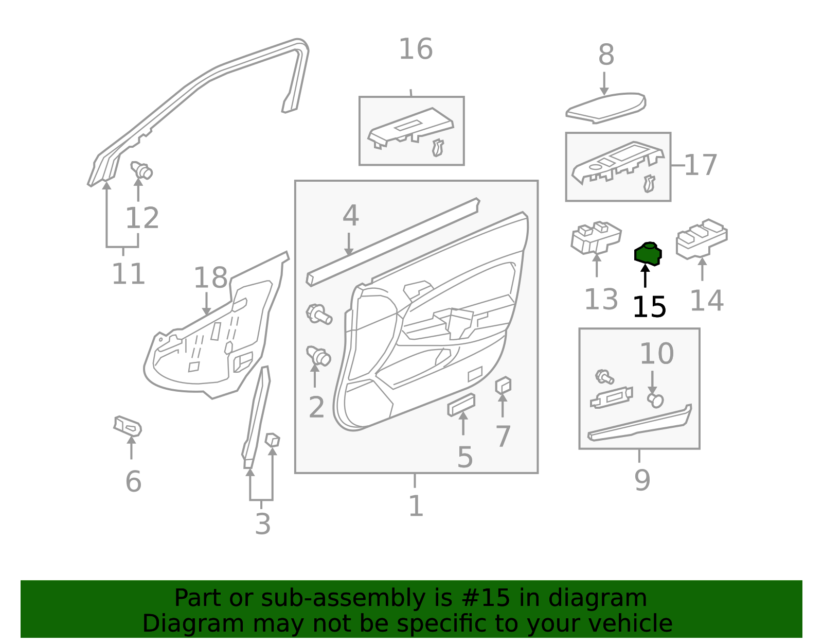 35190-TA0-A01 - Mirror Switch 2008-2012 Honda Accord | Honda Parts Online