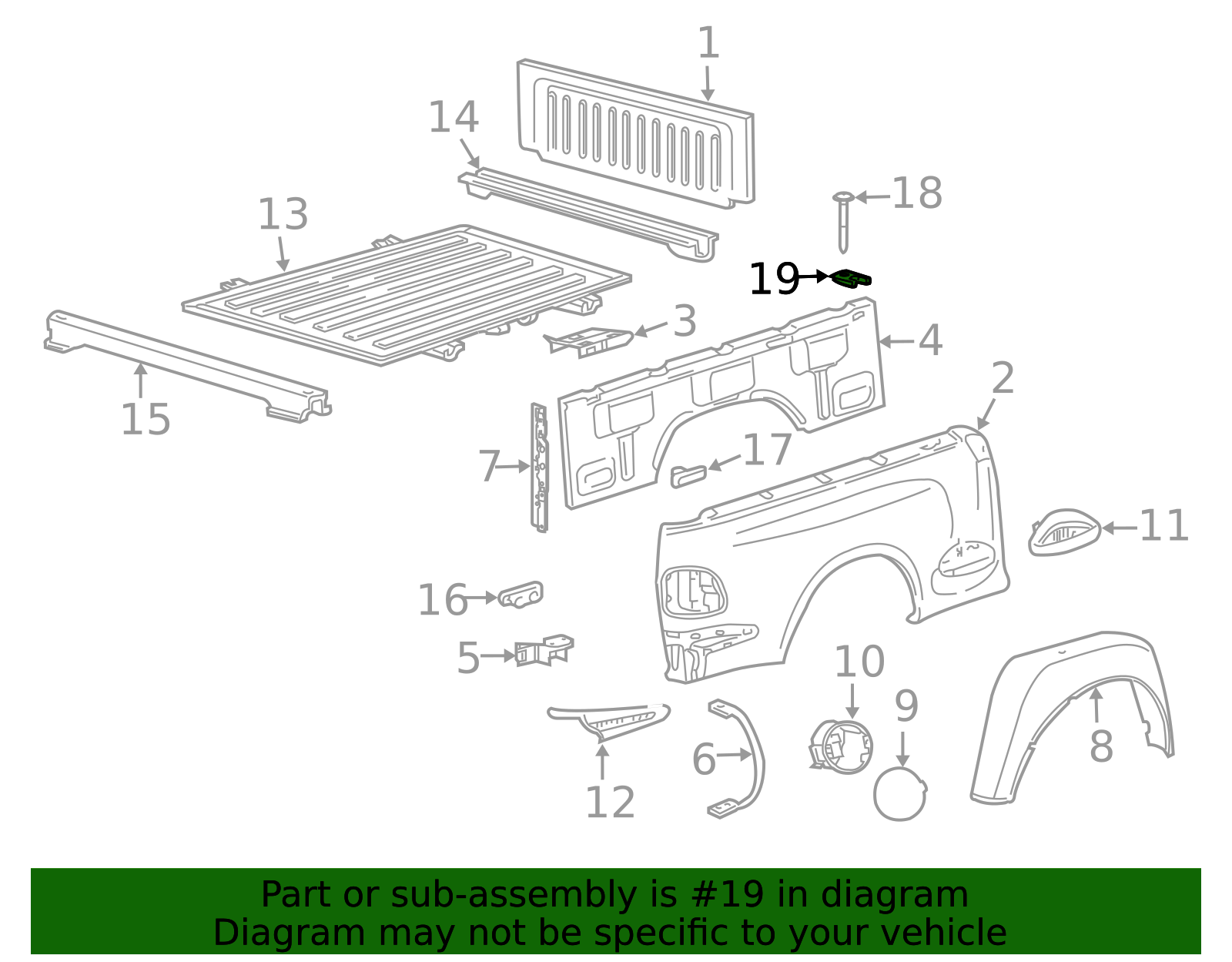 W712174-S307 - Mount Bolt Nut - 2004-2014 Ford | Eastgate Ford Parts