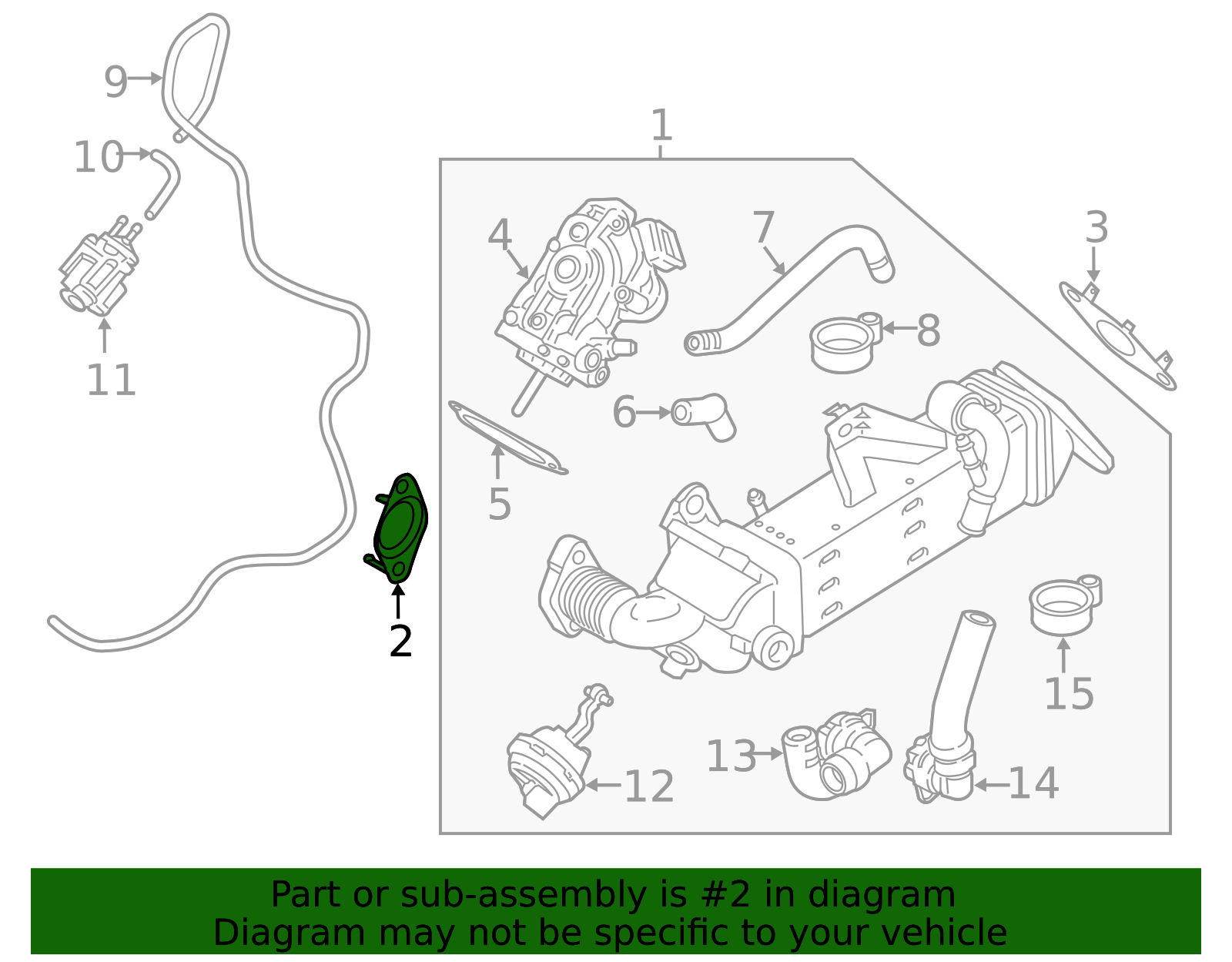 Genuine BMW 11-62-8-576-287 | Egr Cooler Gasket | FREE Shipping on Most ...
