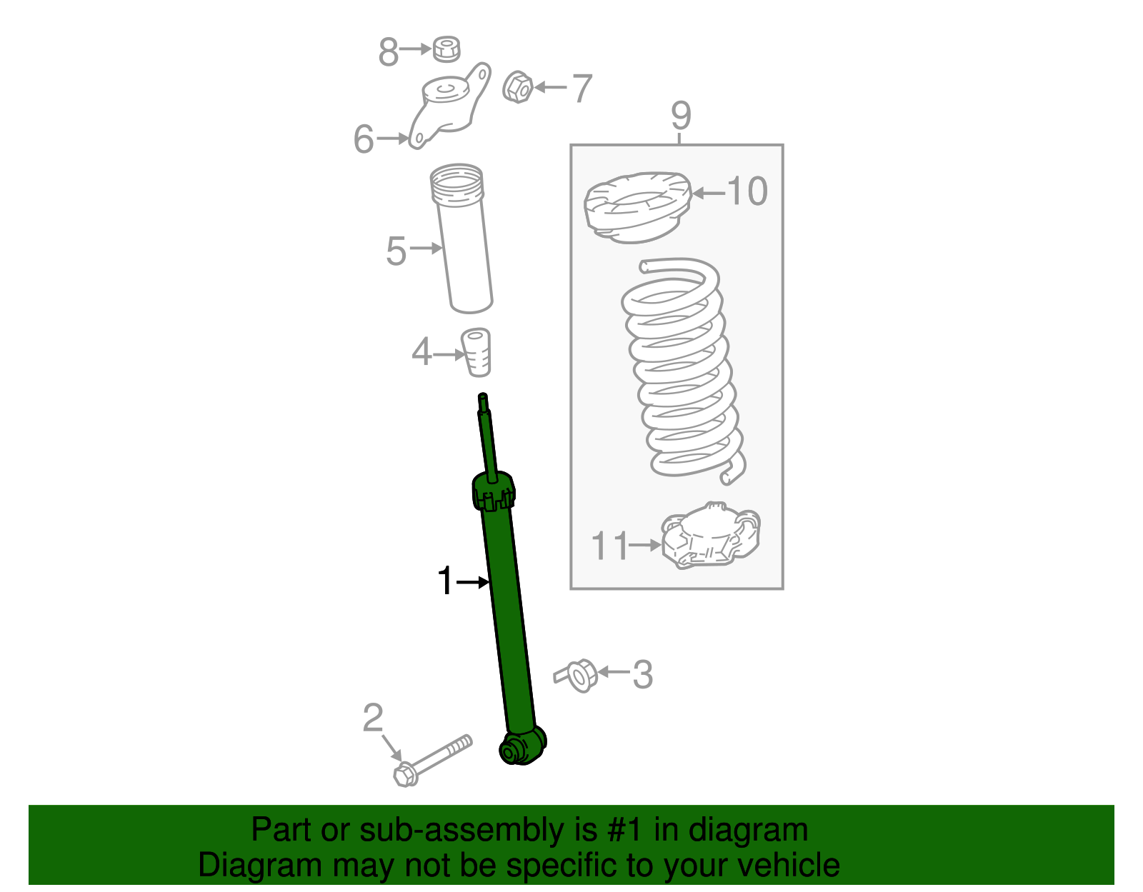 2018-2020 Land Rover Range Rover Velar Shock Absorber LR108022 | OEM ...