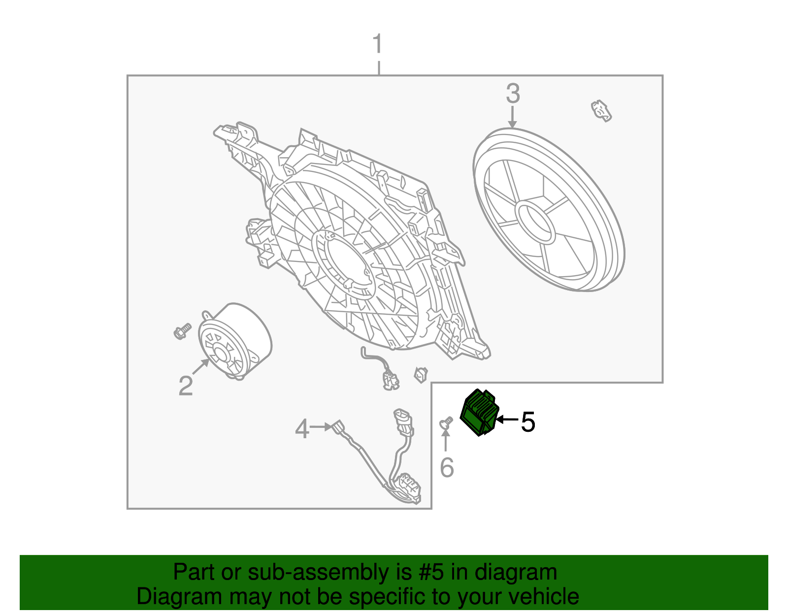 OEM GM Engine Cooling Fan Module For 2005-2013 GM - Part No. 10377609 ...