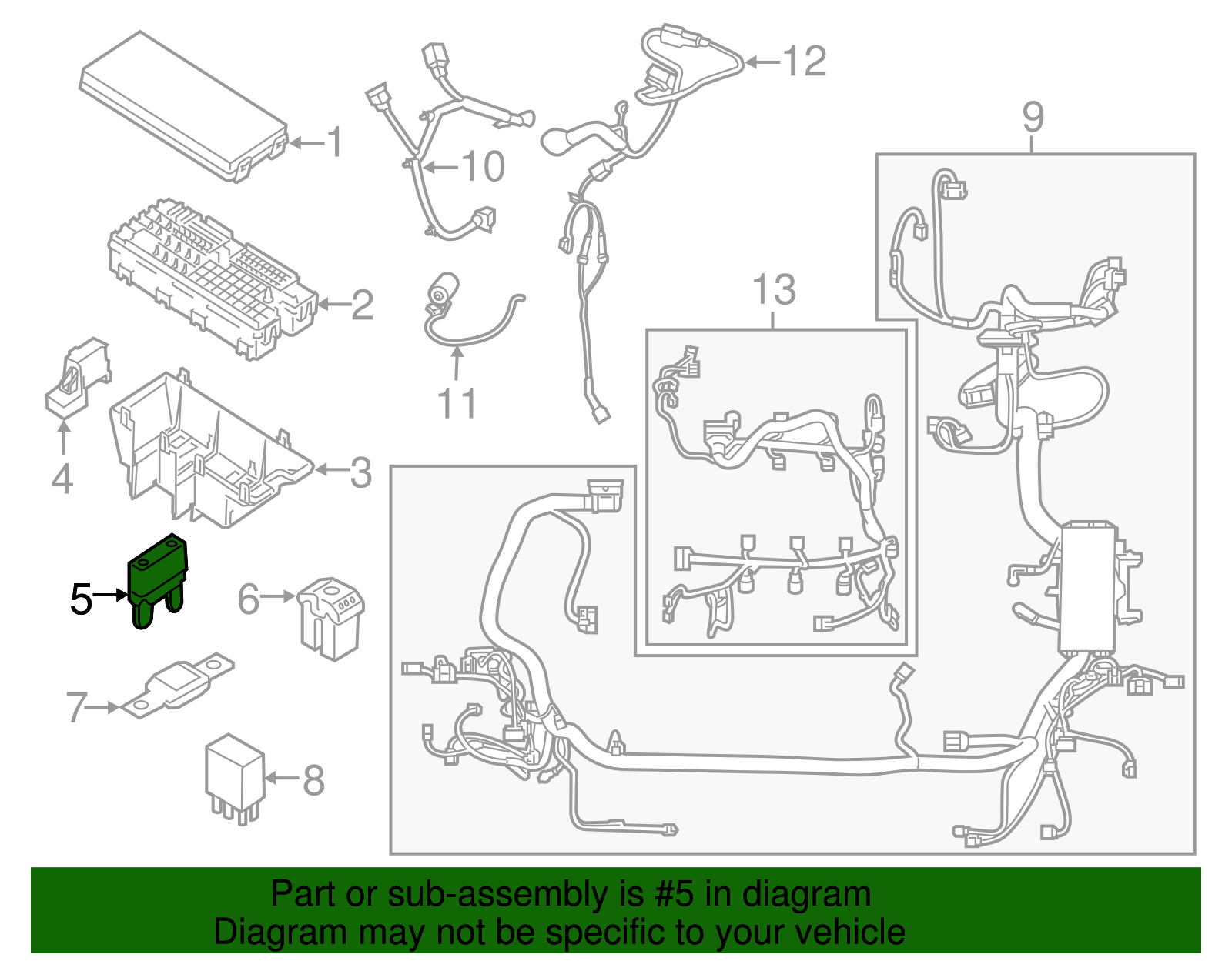 Ford Dealership 2008-2025 Ford Fuse F2UZ-14526-J | Ford Parts Catalog