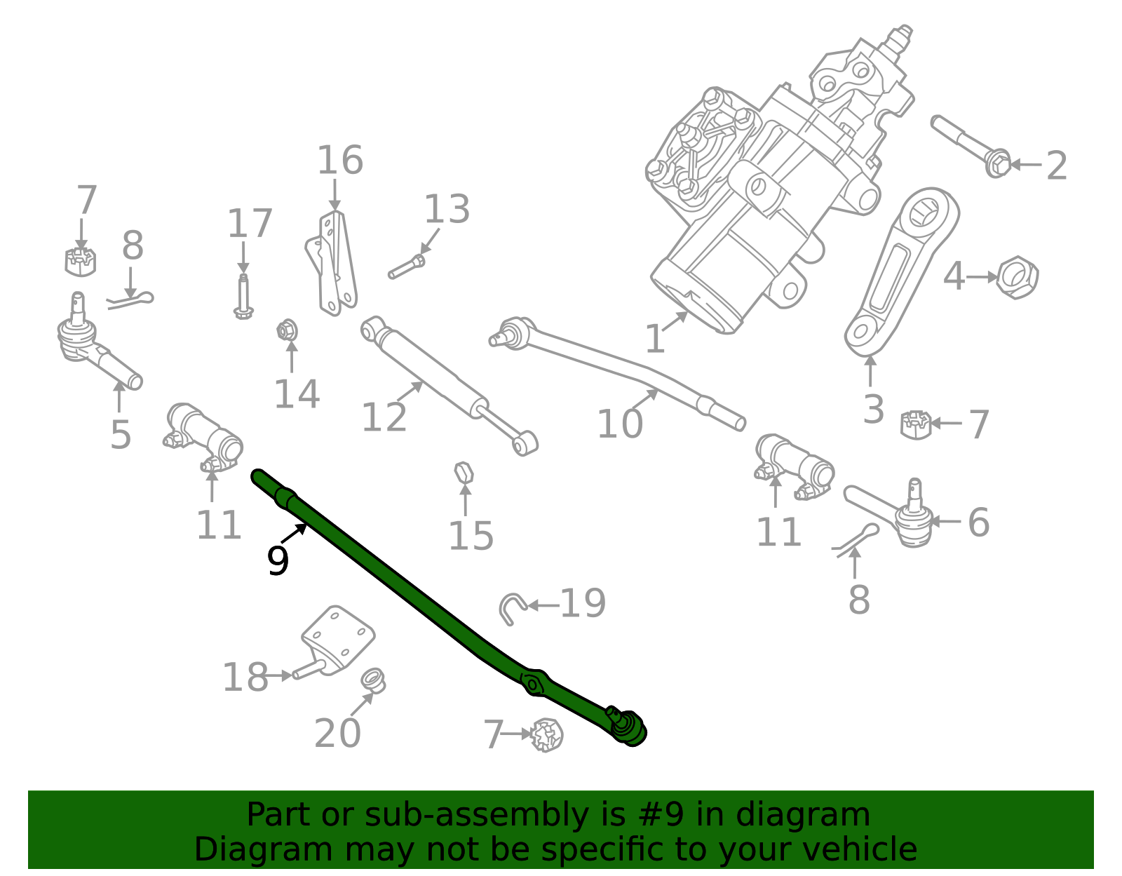 2008-2025 Ford E-350 Super Duty Steering Drag Link 8C2Z-3304-C | OEM ...