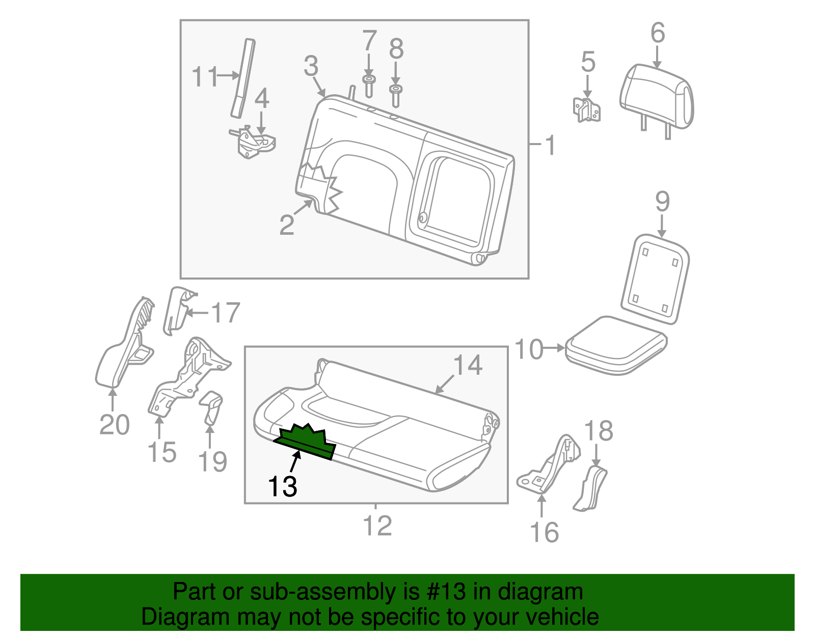 2013-2021 Nissan Frontier Pad Assembly 88305-9BA4D | Ziegler Nissan of ...