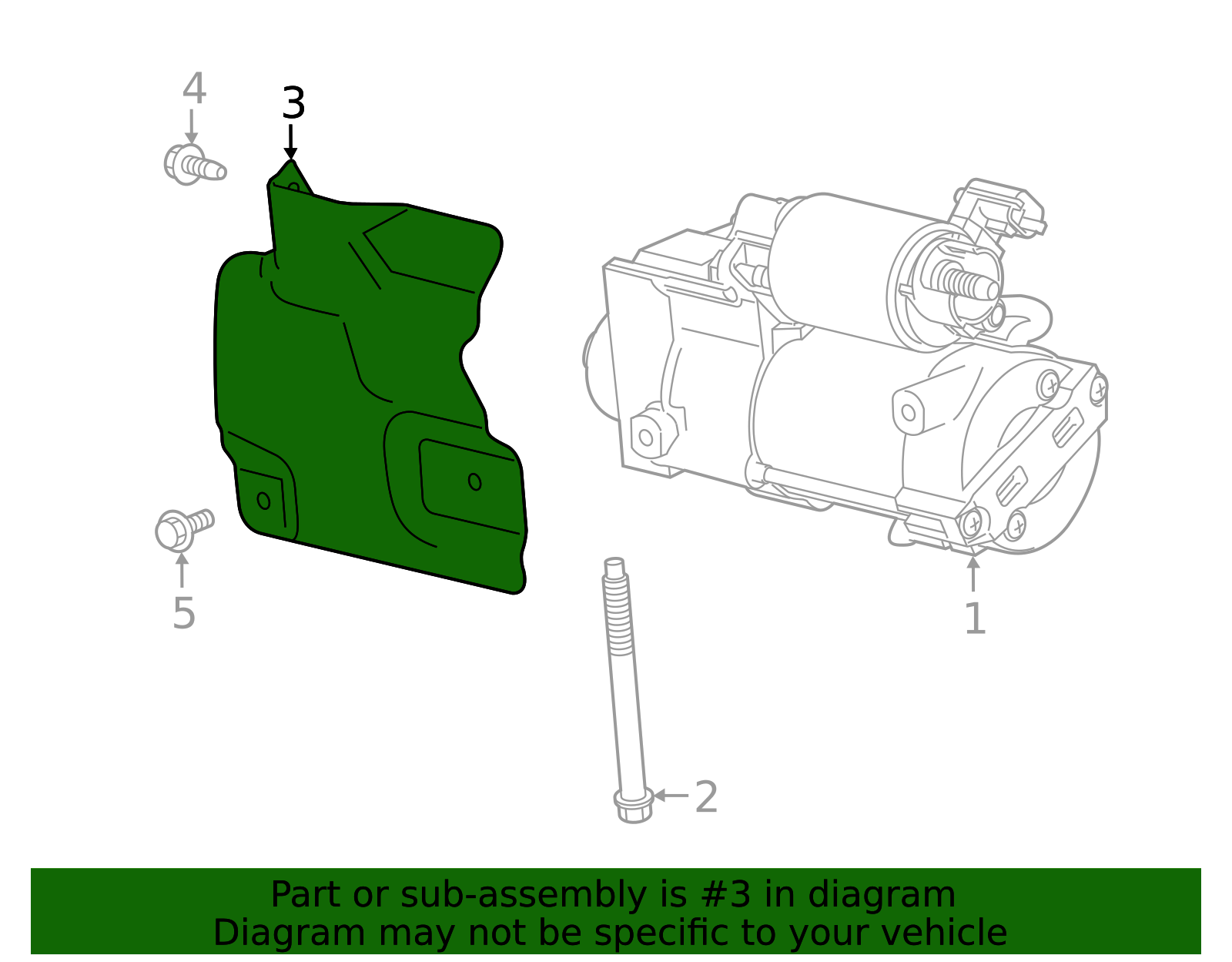 2019-2025 GM Starter Heat Shield 12692524 | Shop Matick Buick GMC