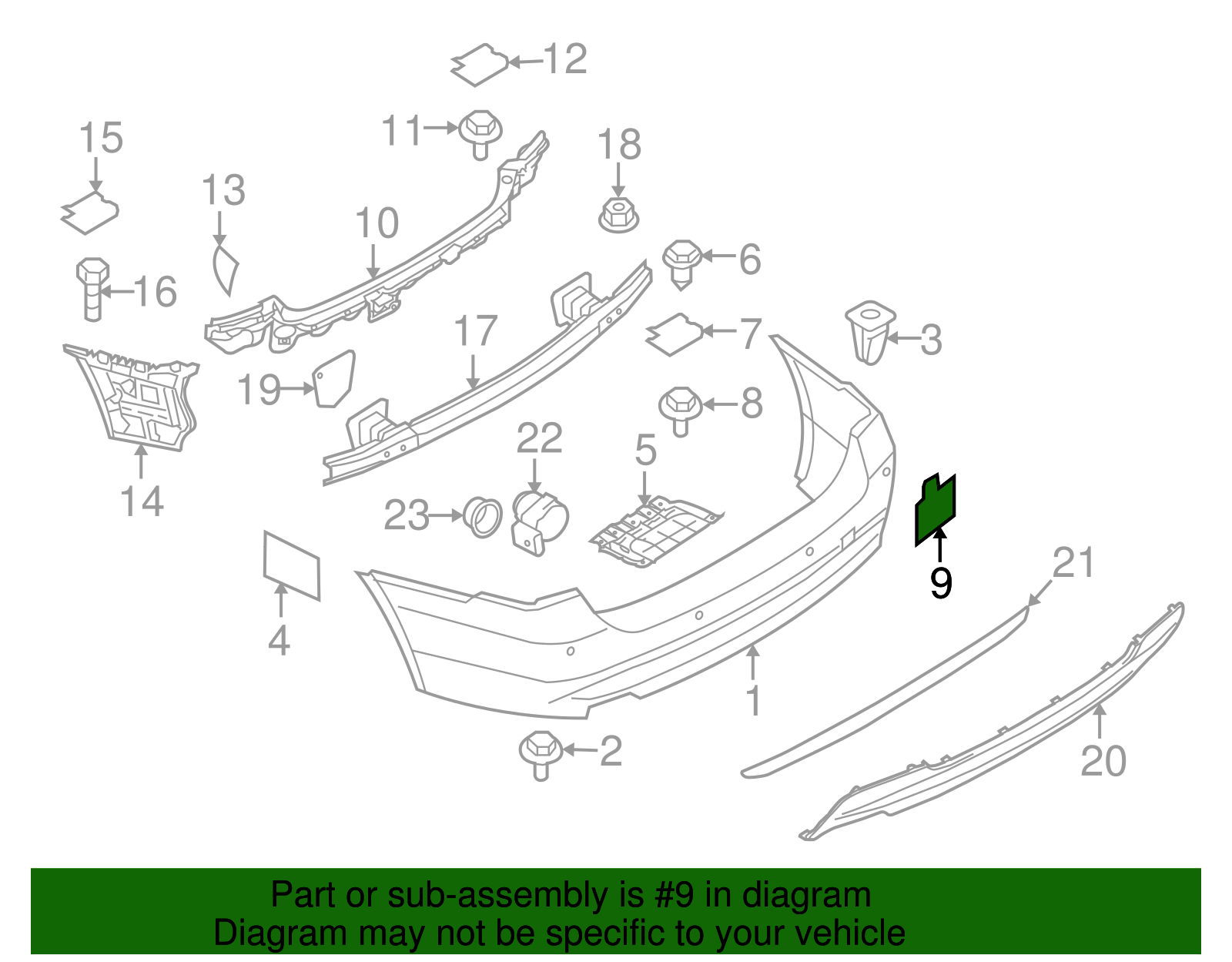 51127161497 - 2007-2010 BMW Tow Eye Cap (51-12-7-161-497) | BMW of ...