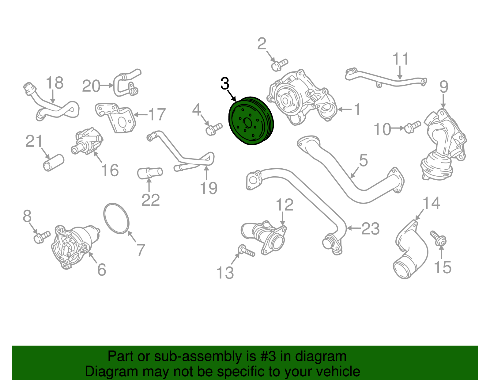 06M-121-031-D - Pulley 2018-2025 Audi | Audi OEM Parts Guy