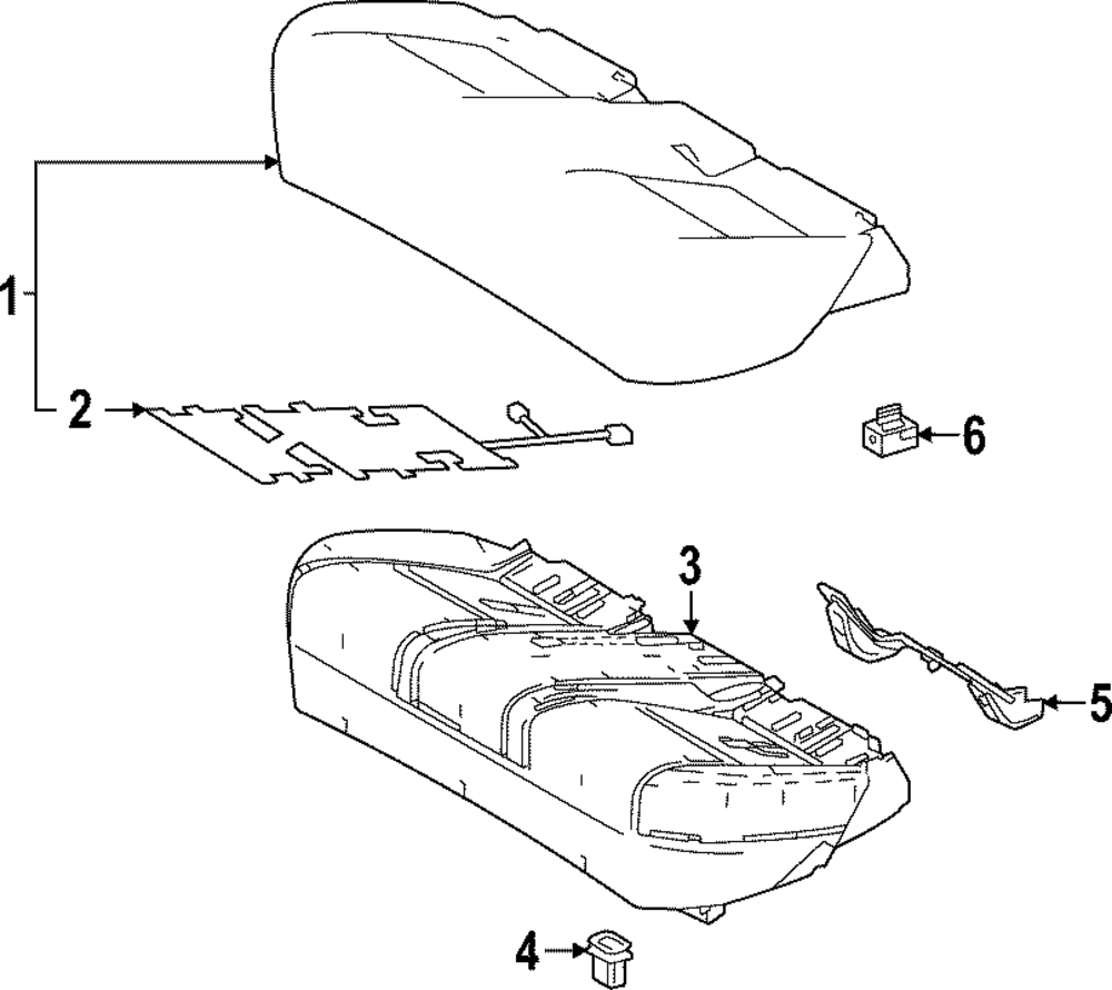 2023-2025 Toyota bZ4X Seat Cushion Heater 87510-42370 | Toyota Parts Center