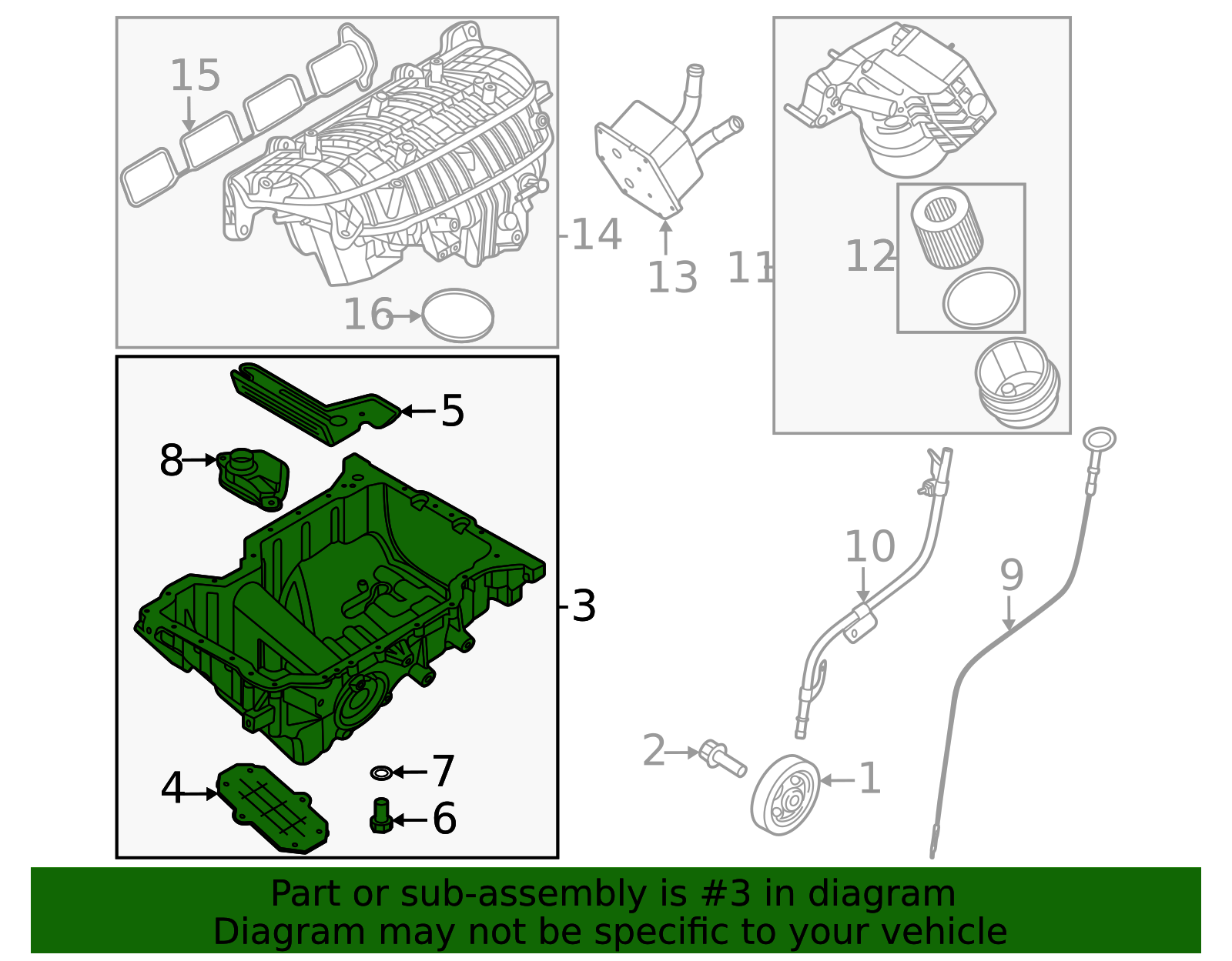 Hyundai - 21510-2T050 - Oil Pan - 2021-2025 Genesis | OEM Hyundai Parts ...