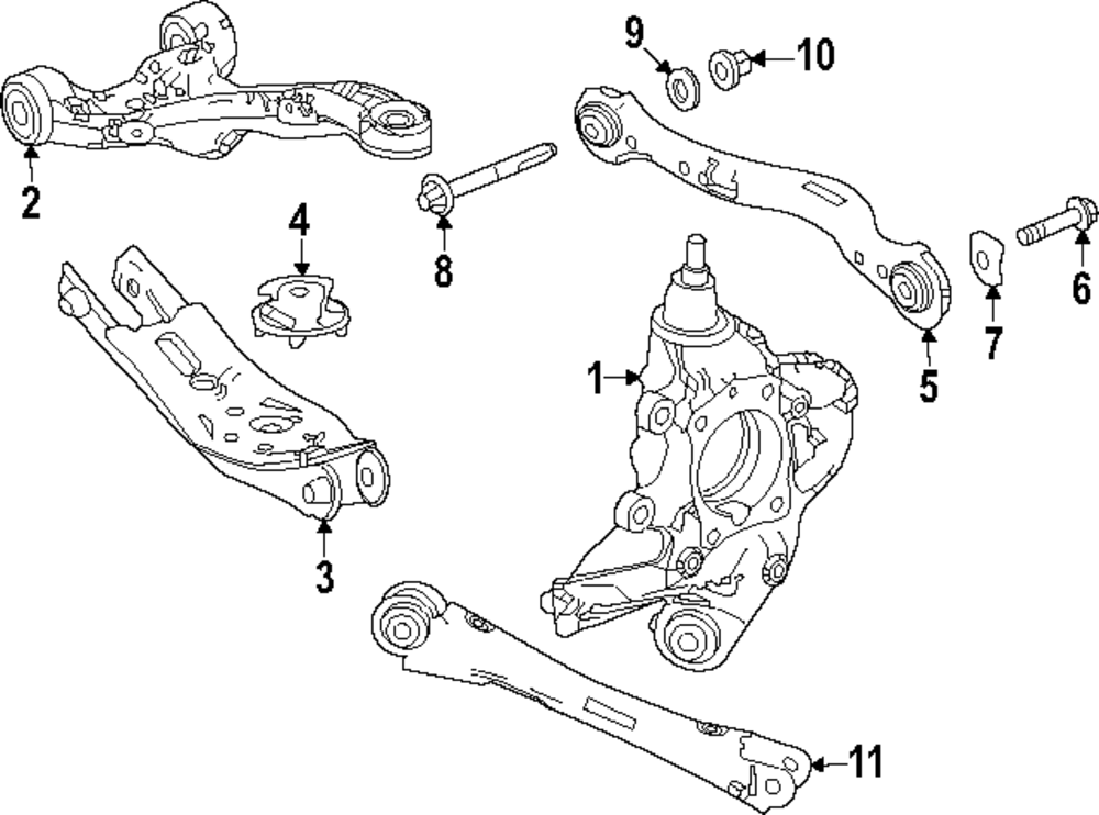 52370-TYA-A01 - 2023-2025 Honda Pilot - Torque Arm | Genuine Honda Parts
