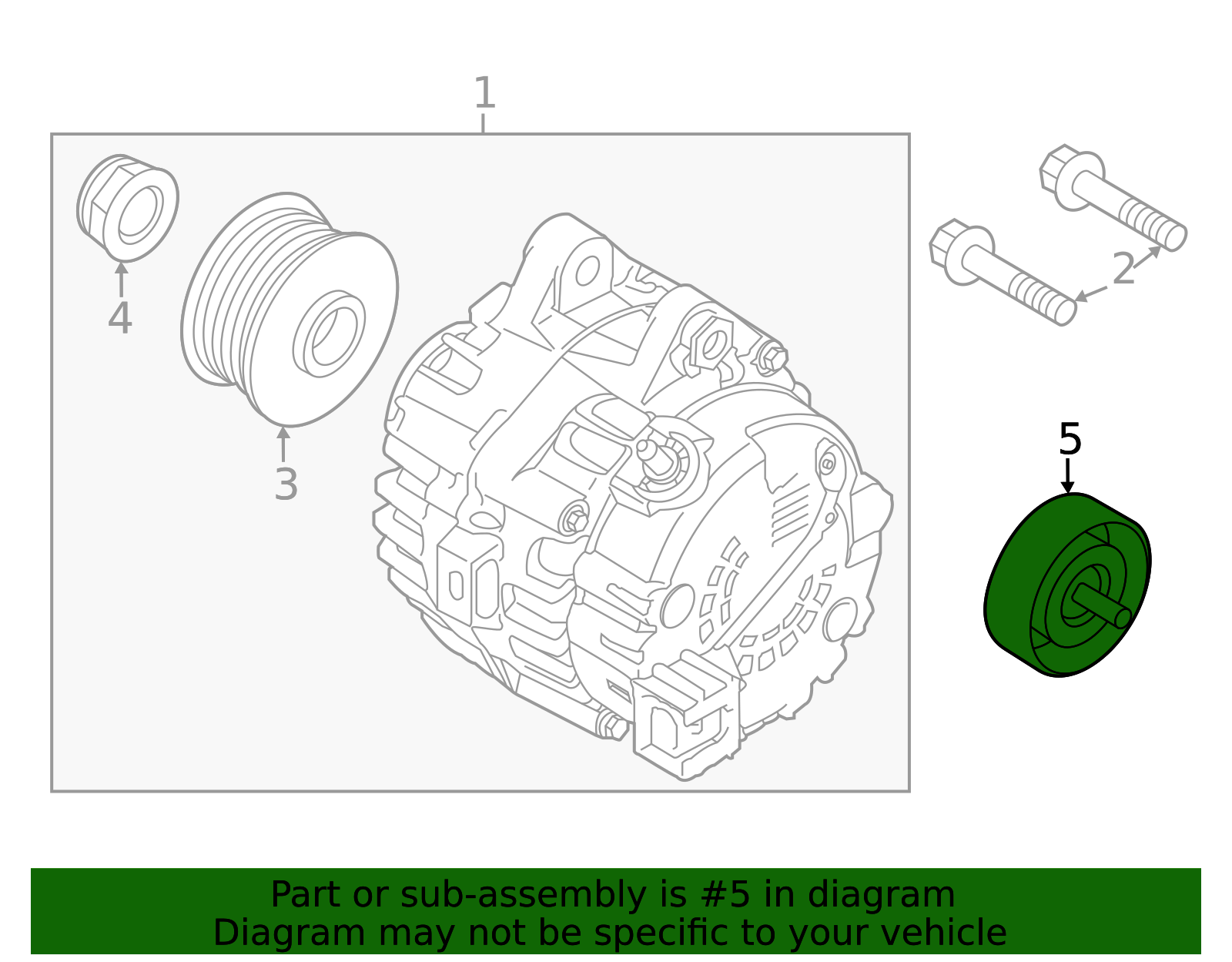 Genuine Idler Pulley for 2020-2025 Hyundai Palisade | Part# 25286-3LAA0 ...