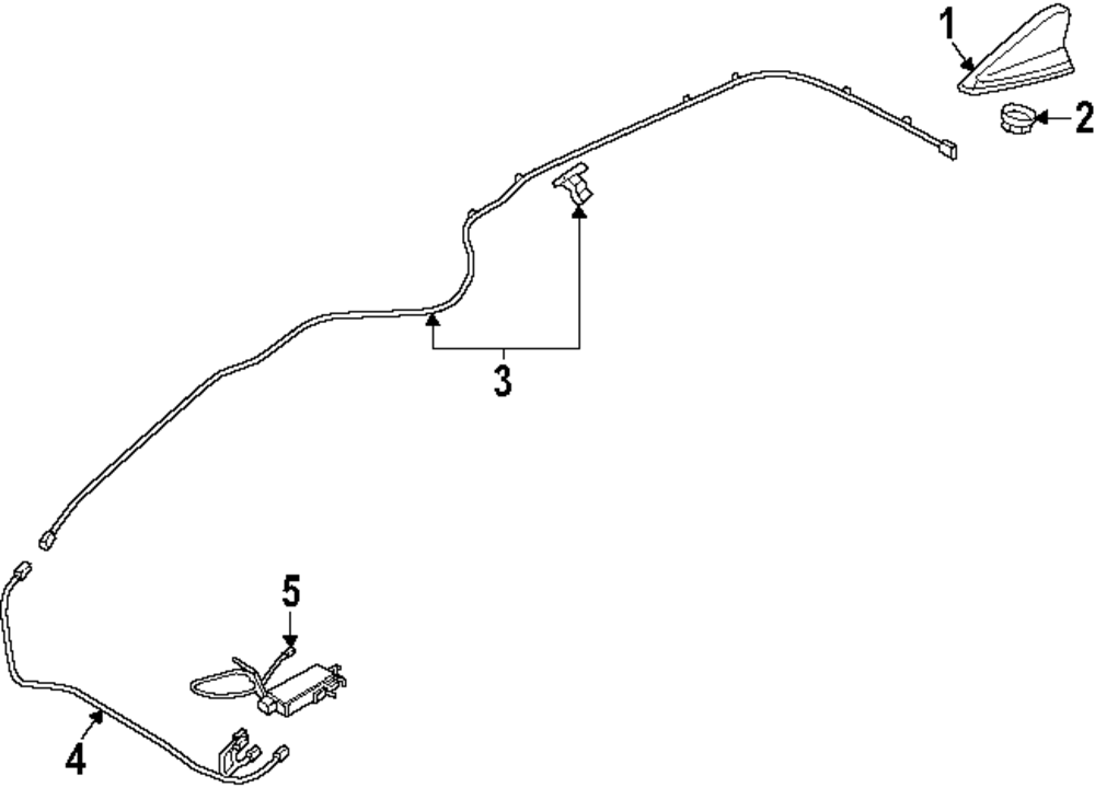96210-BE700-EB - Hyundai Radio Antenna Assembly 2024-2025 Hyundai ...