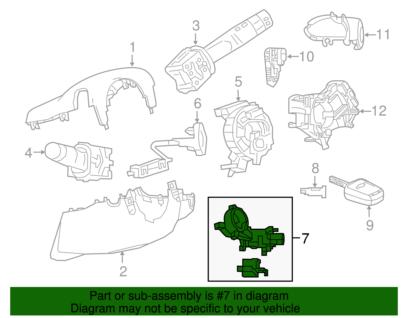 42722005 - 2021-2022 Chevrolet Spark - Ignition and Start Switch ...