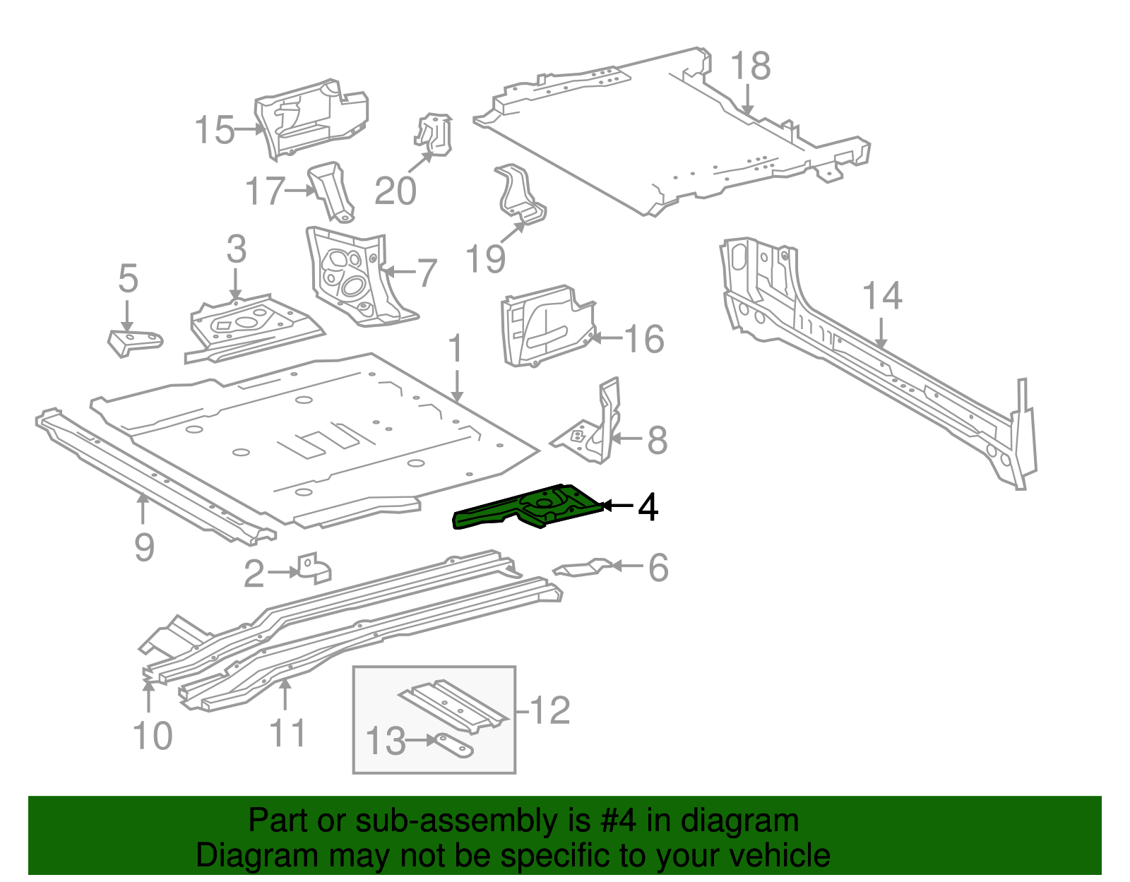 2010-2024 Toyota 4Runner Side Panel 58314-60130 | Toyota Parts Center