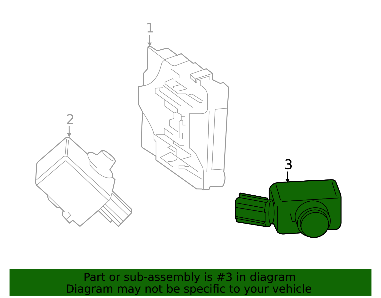 2024-2025 Toyota RAV4 2024 Toyota RAV4 - Park Sensor 89341-06070-G4 ...