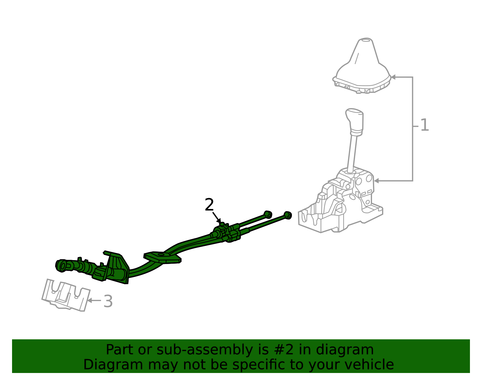 25195411 - 2016-2022 Chevrolet Spark - Manual Transmission Shift Lever ...