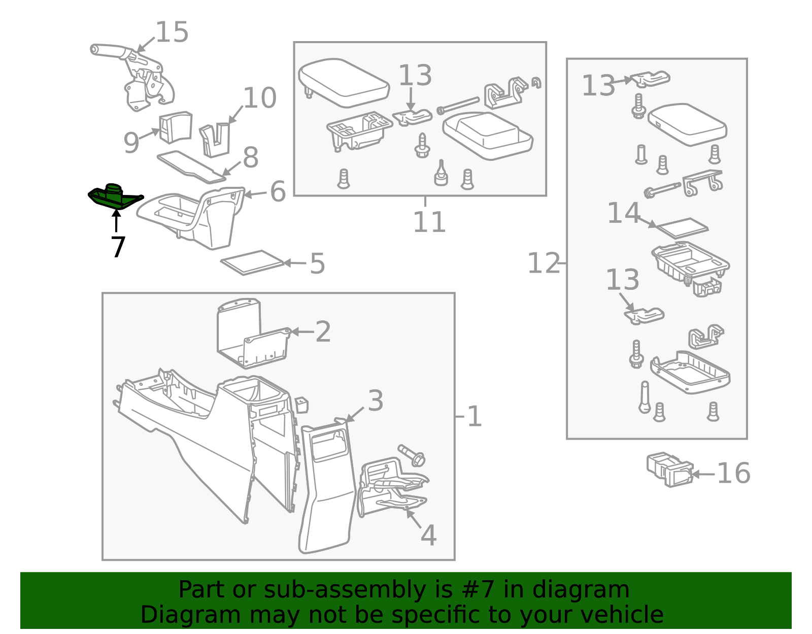 58809-02020-B0 - High-Quality Parking Brake Lever Cover for 2009-2013 ...
