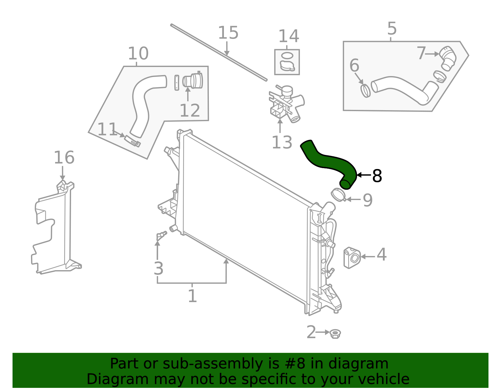 2021-2026 Hyundai Elantra Inlet Hose 25411-AA050 | MotorMotor