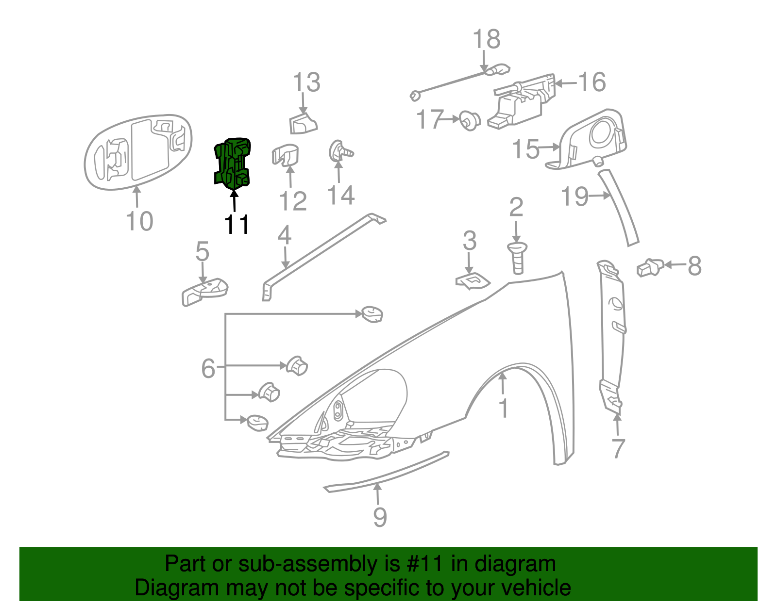 1997-2013 Porsche Fuel Door Hinge 997-201-063-00 | Gaudin Porsche Parts
