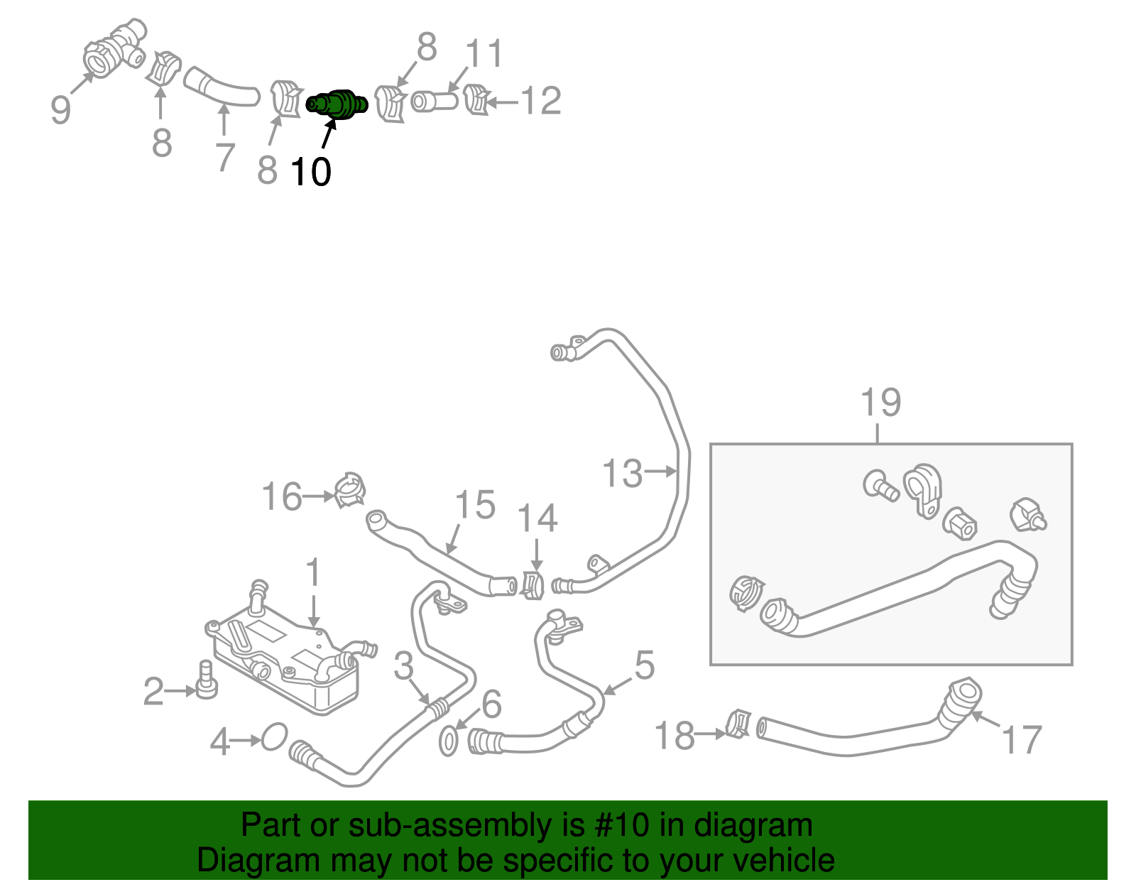 4E0-121-113 - Thermostat 2007-2018 Audi | Audi OEM Parts Guy