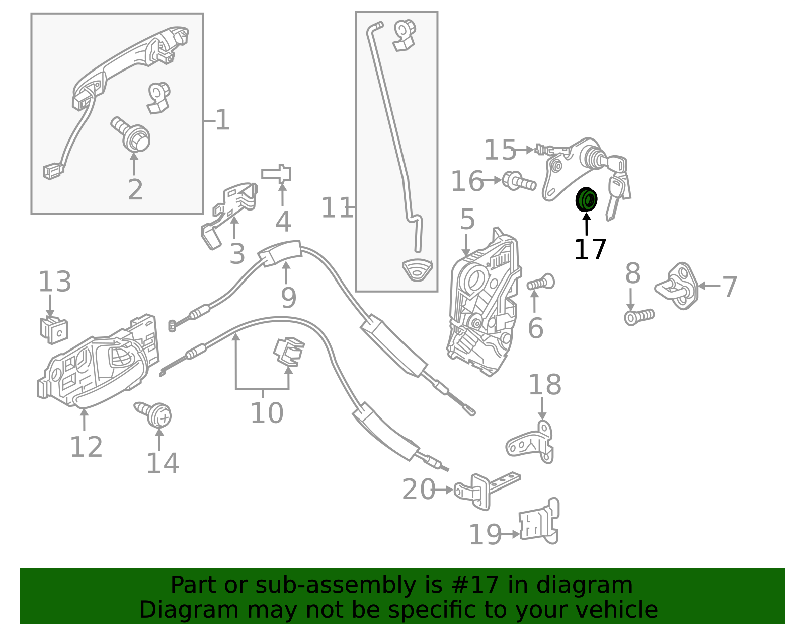 72146-T5A-003ZA - High-Quality Door Lock Cylinder Cap for AutoNation Parts