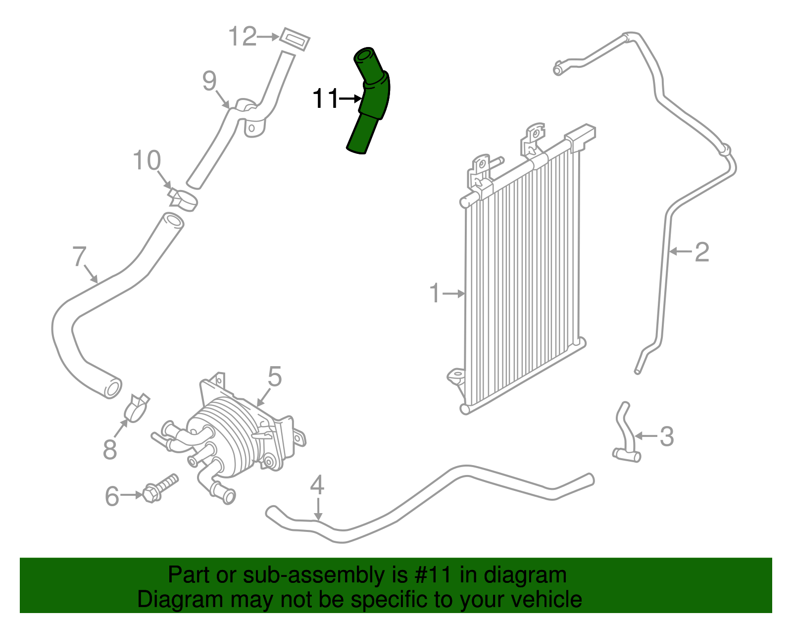 2016-2024 Nissan Connector Hose 21306-EZ30A | Nissan Parts OEM